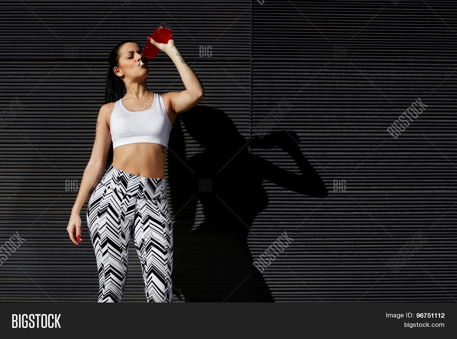Female Runner Drinking Image & Photo (Free Trial) | Bigstock