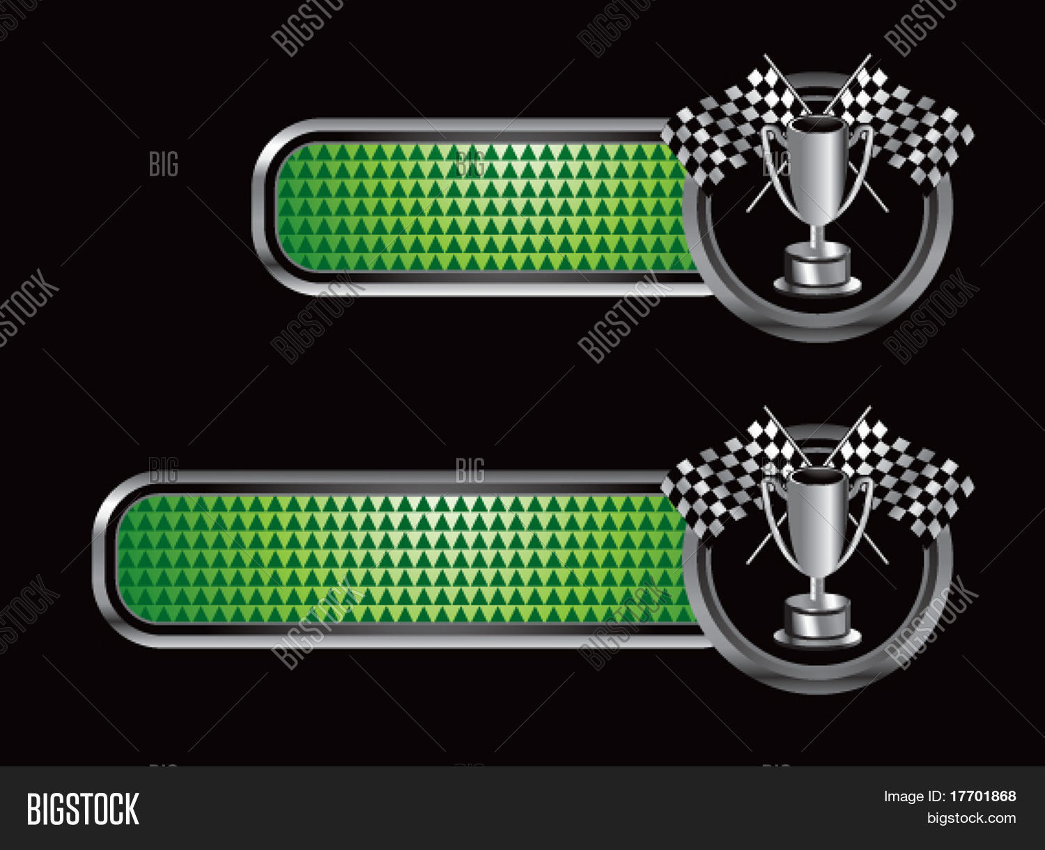 Racing Flags Trophy Vector & Photo (Free Trial) | Bigstock
