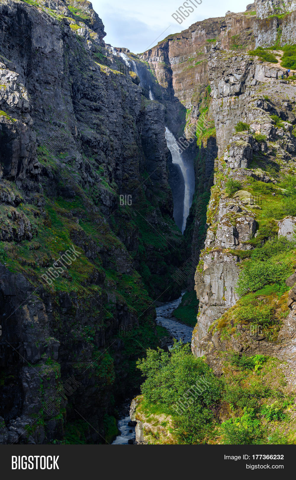 Glymur Waterfall Image & Photo (Free Trial) | Bigstock