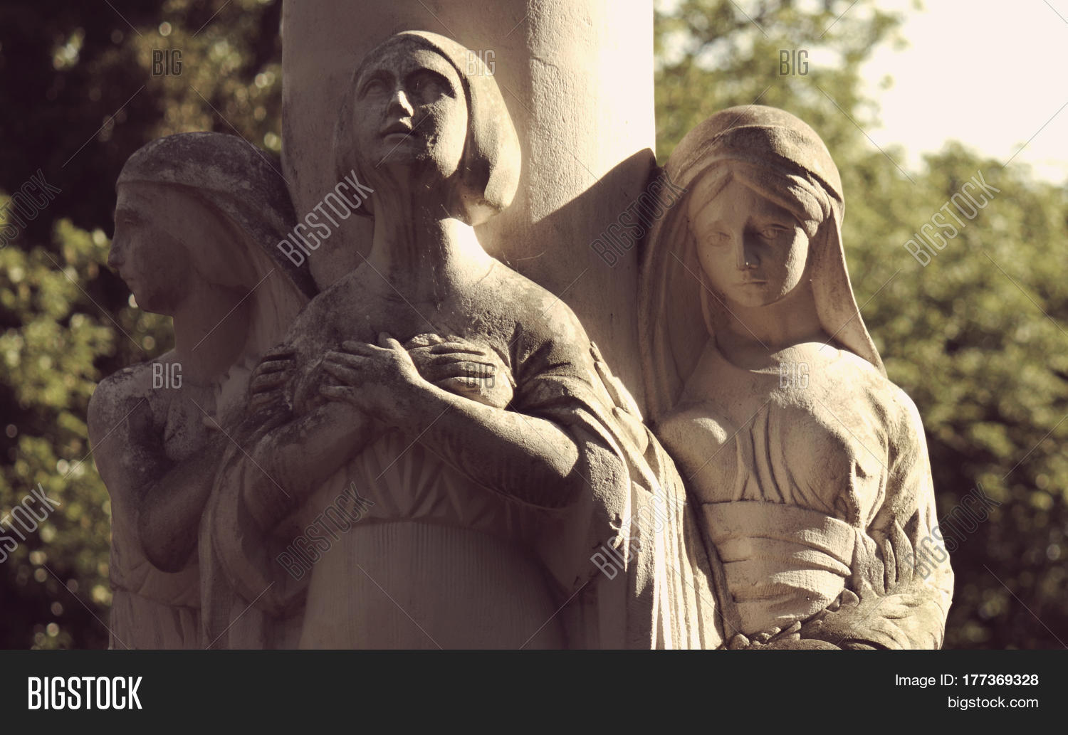 Statue Three Women Image & Photo (Free Trial) | Bigstock