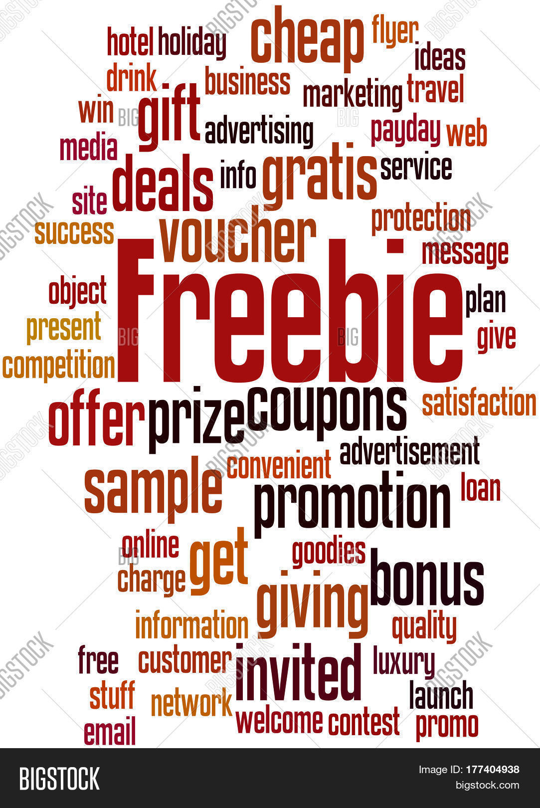 Freebie, Word Cloud Image & Photo (Free Trial) | Bigstock