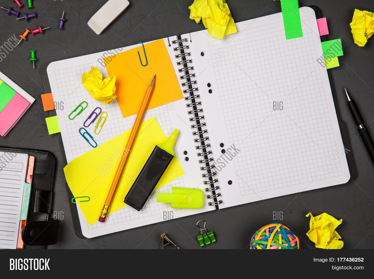 Open Notepad Office Image & Photo (Free Trial) | Bigstock