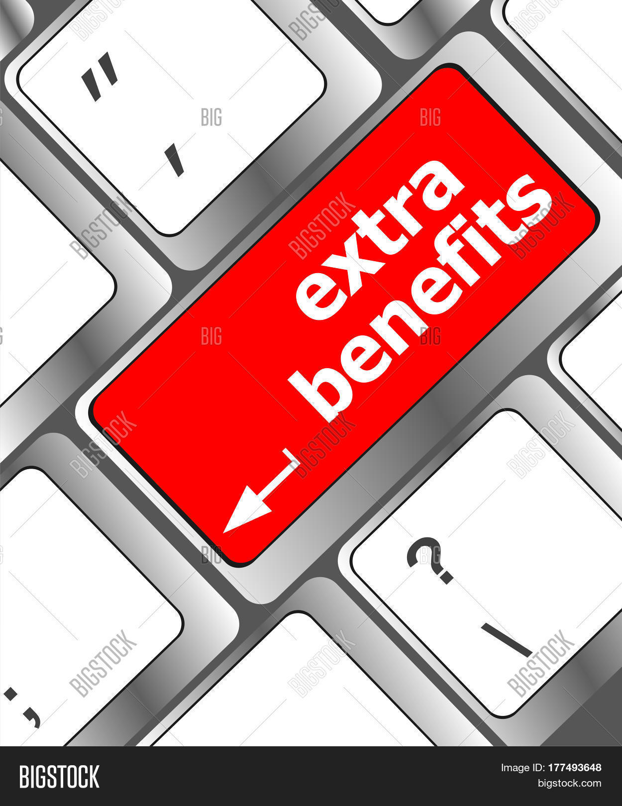 Extra Benefits Button Image & Photo (Free Trial) | Bigstock