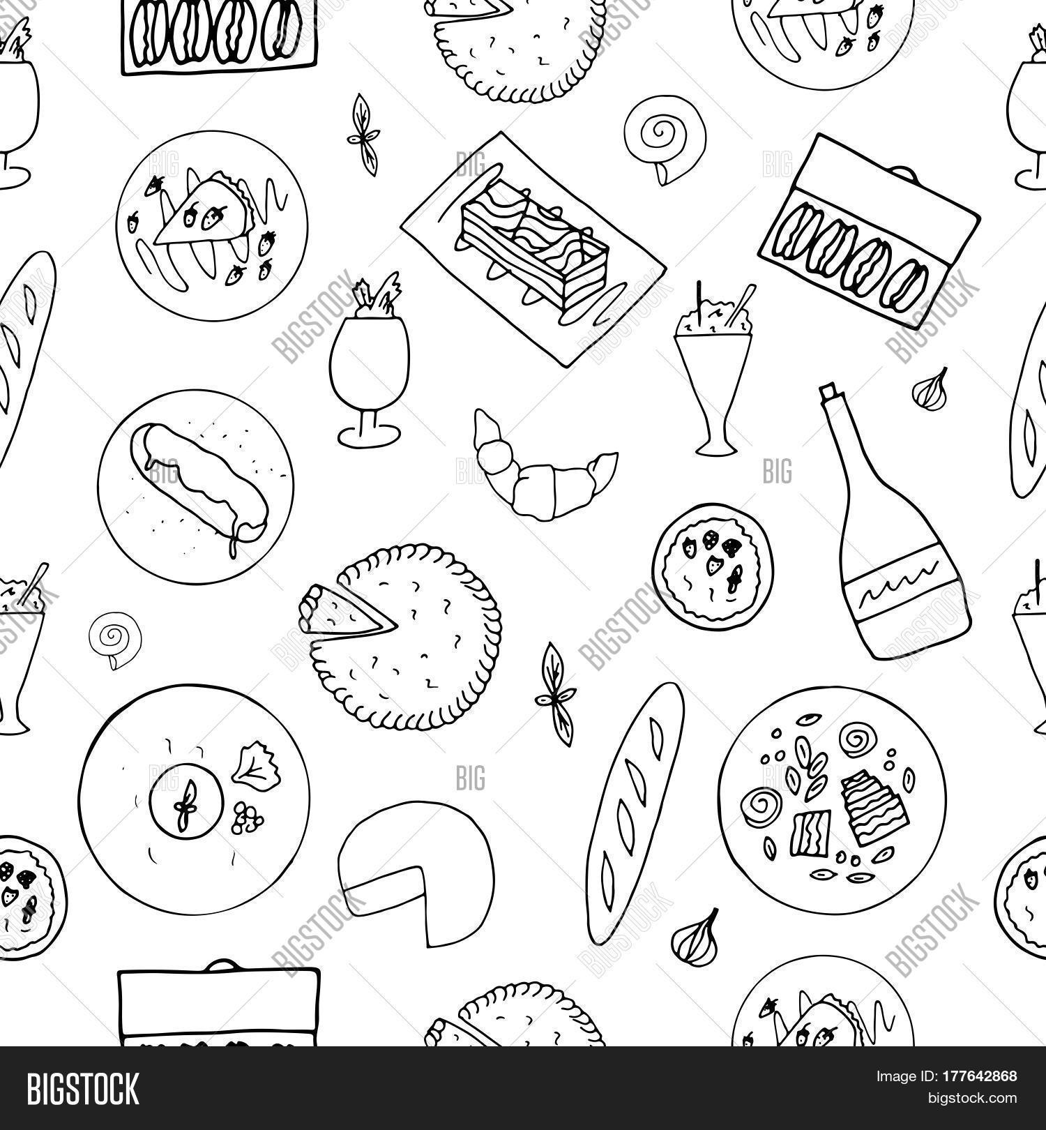 Hand Drawn French Vector & Photo (Free Trial) | Bigstock