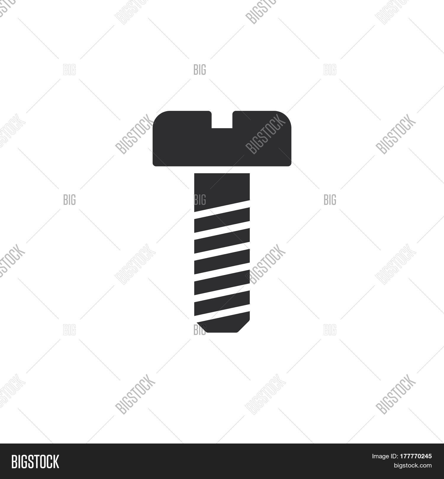 Bolt Screw Icon Vector & Photo (Free Trial) | Bigstock