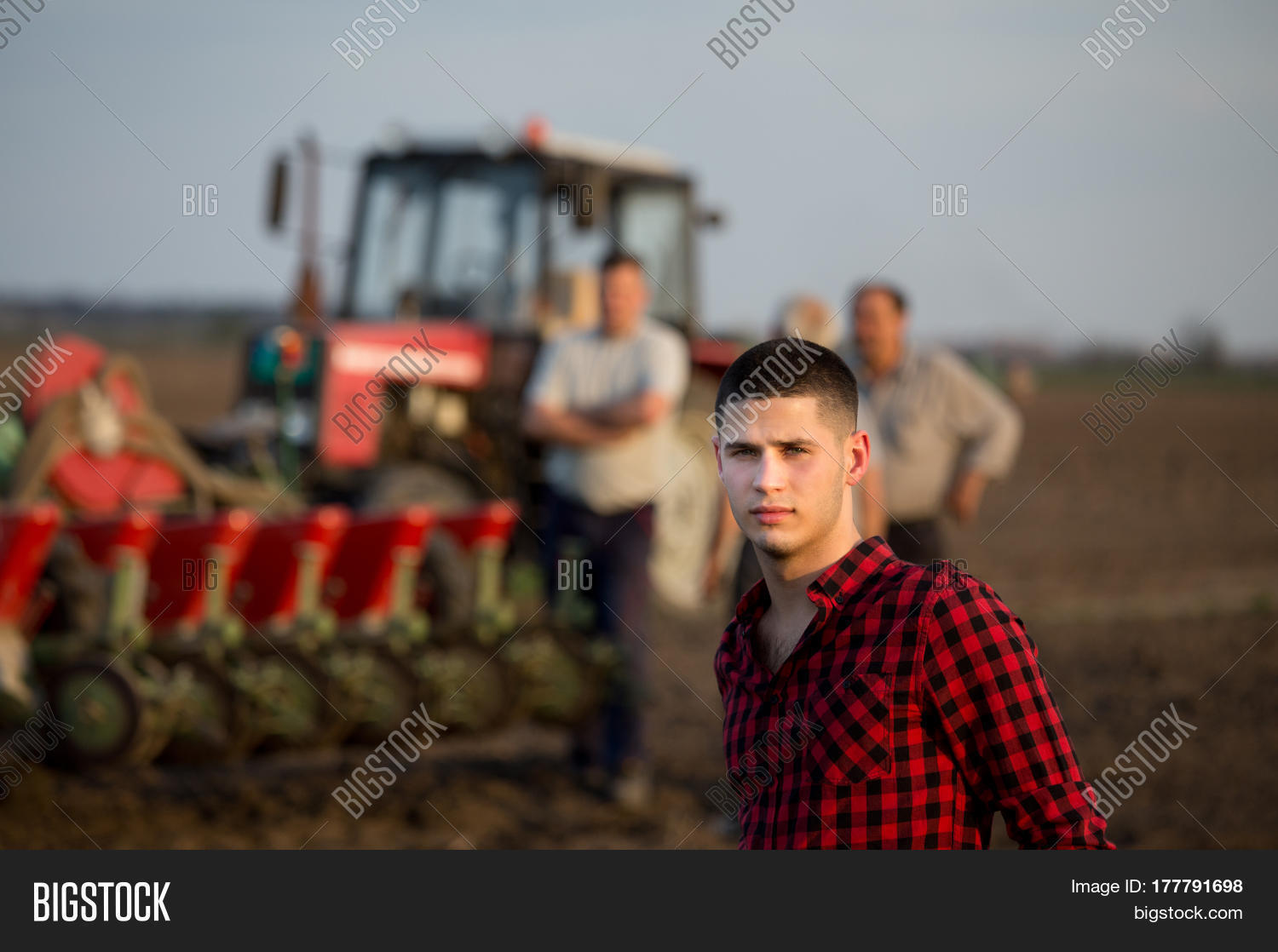 Farmer Standing Field Image & Photo (Free Trial) | Bigstock