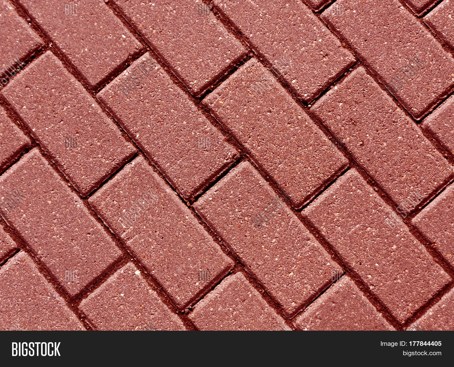 Red Color Cobblestone Image & Photo (Free Trial) | Bigstock
