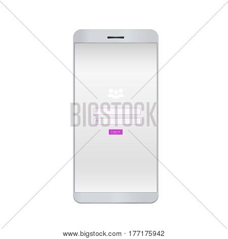 Mobile Login Form . Vector & Photo (Free Trial) | Bigstock