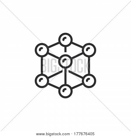 Cube Molecule Line Vector & Photo (Free Trial) | Bigstock