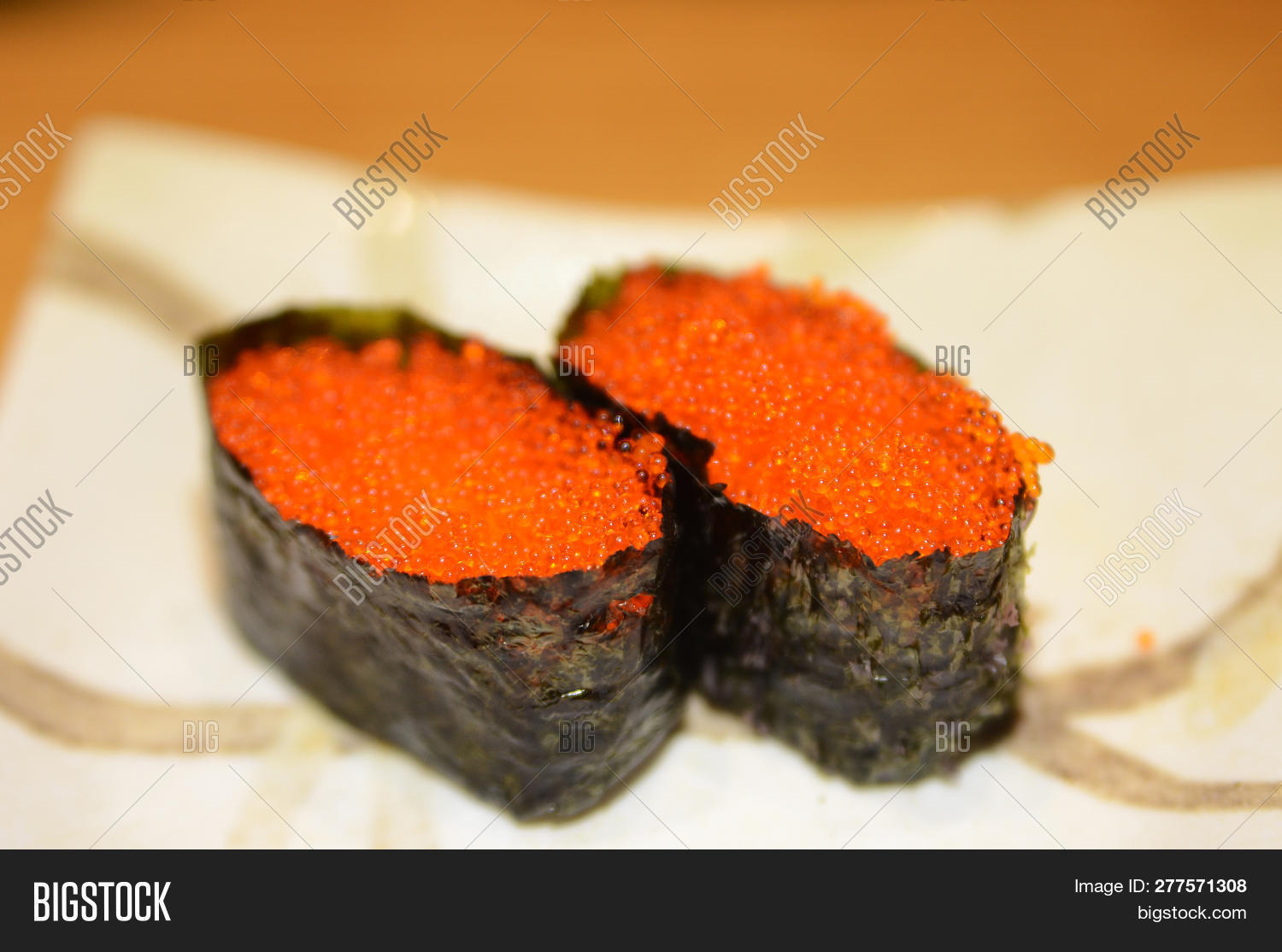 Tobiko Gunkan Sushi ( Image & Photo (Free Trial) | Bigstock