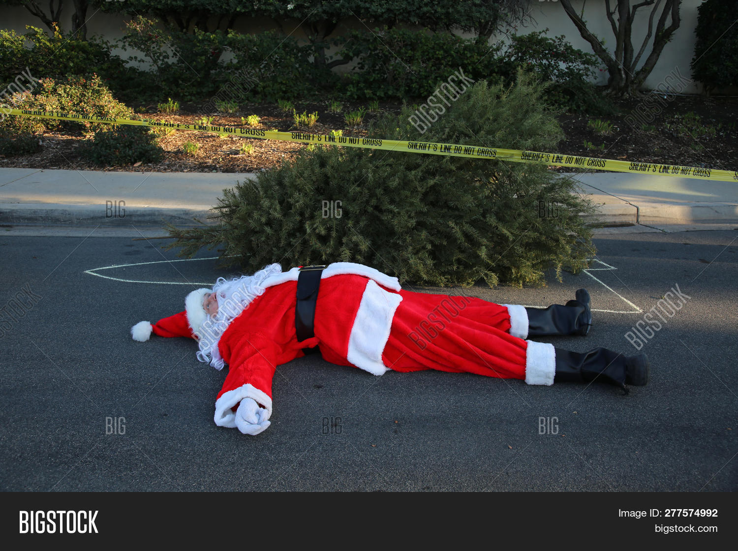 Crime Scene. Santa Image & Photo (Free Trial) | Bigstock