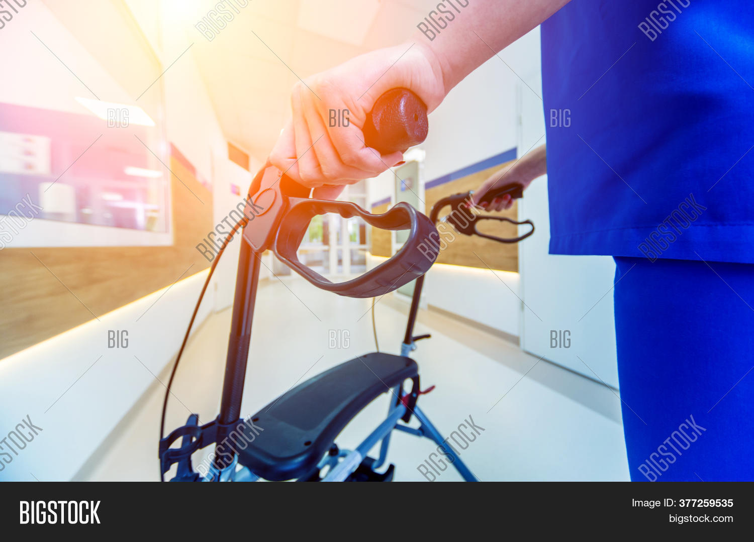 Patient On Rollator Image & Photo (Free Trial) | Bigstock