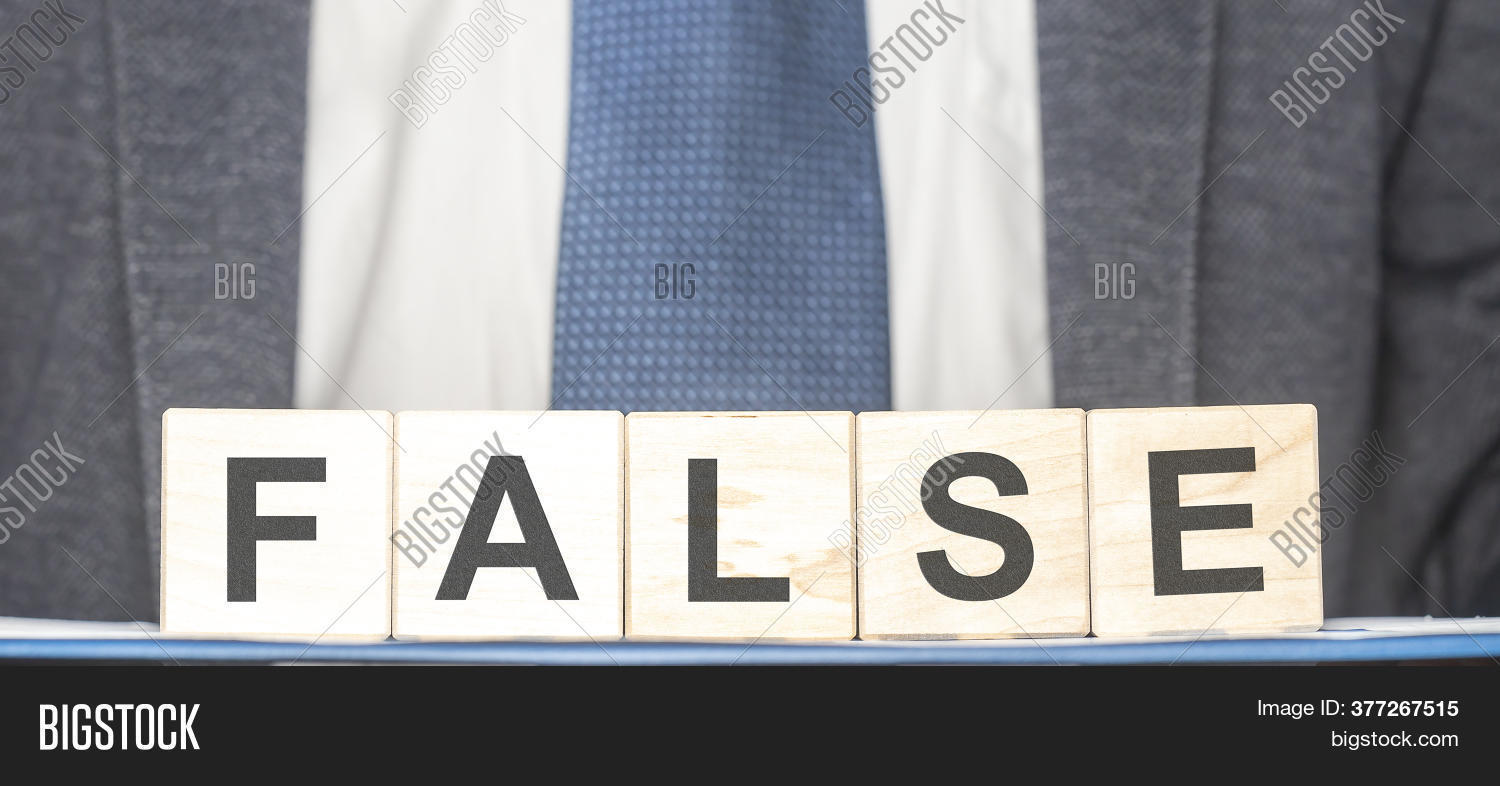 False Word Made Image & Photo (Free Trial) | Bigstock