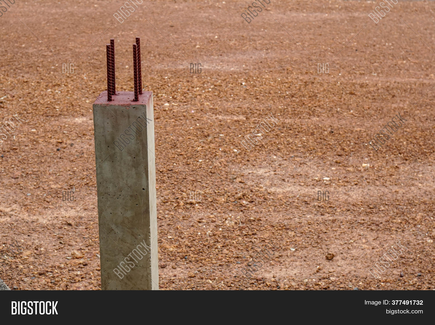 Close Concrete Post Image & Photo (Free Trial) | Bigstock