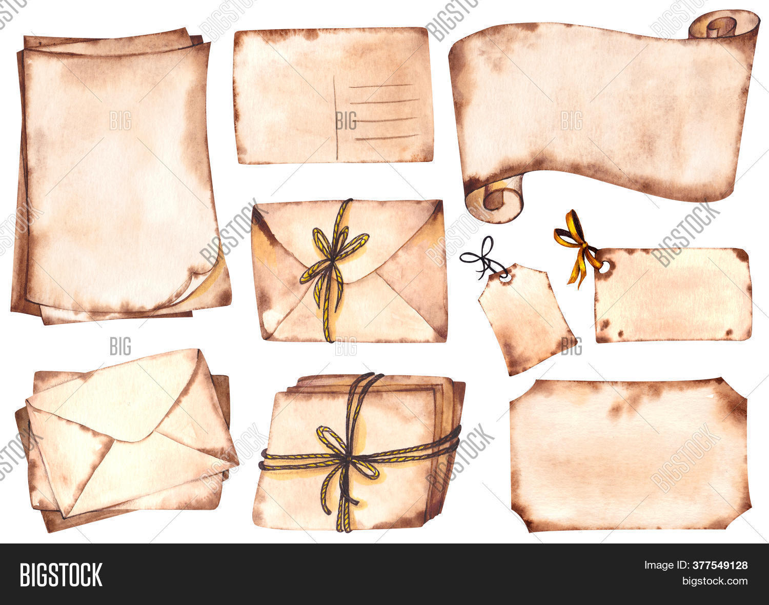 Parchment Ribbon, Old Image & Photo (Free Trial) | Bigstock
