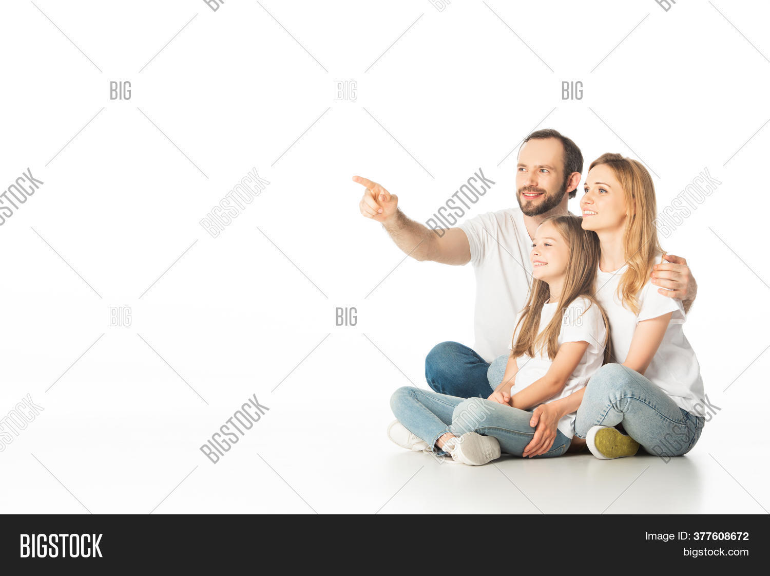 Happy Family Sitting Image & Photo (Free Trial) | Bigstock