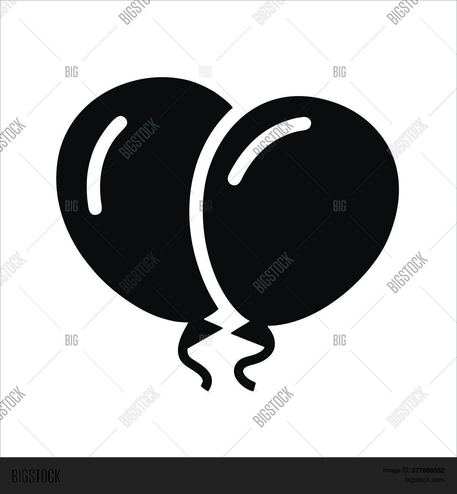 Balloons Icon Vector & Photo (Free Trial) | Bigstock