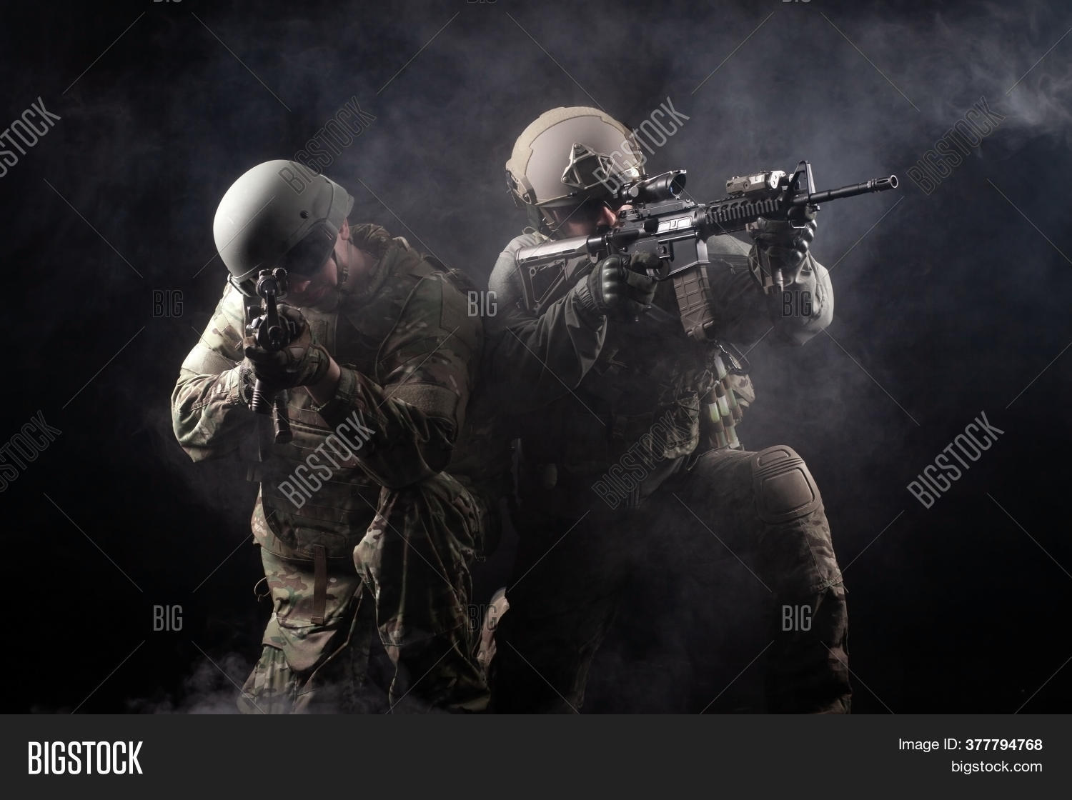 Two Soldiers Military Image & Photo (Free Trial) | Bigstock