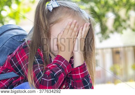 Schoolgirl Crying, Image & Photo (Free Trial) | Bigstock