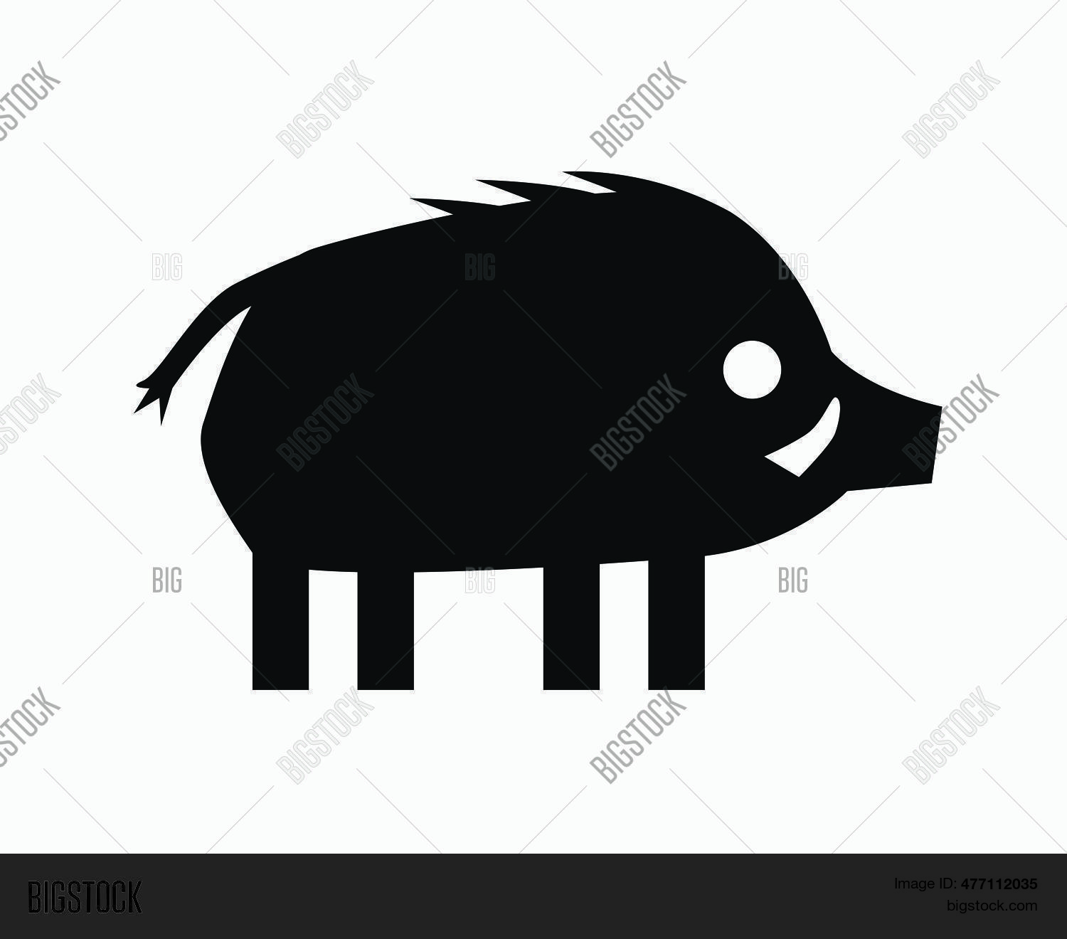 Wild Boar Icon. Vector & Photo (Free Trial) | Bigstock