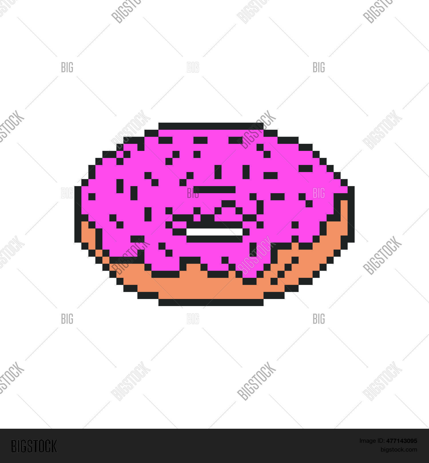 Donut Pixel Art. 8 Vector & Photo (Free Trial) | Bigstock