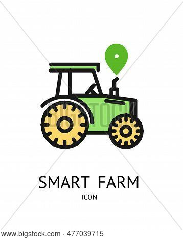 Smart Farm Sign Thin Vector & Photo (Free Trial) | Bigstock