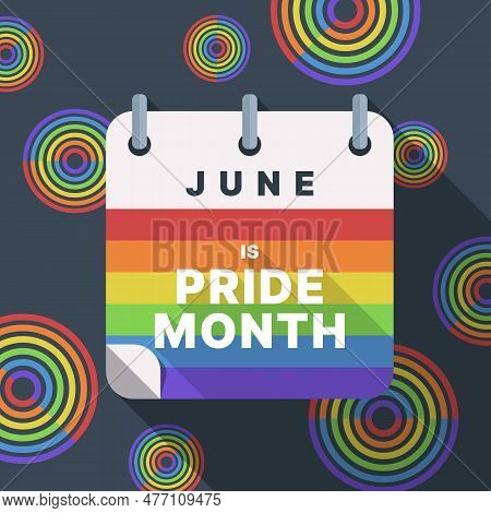 June Calender, Pride Vector & Photo (Free Trial) | Bigstock