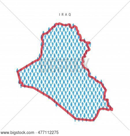Iraq Population Map. Vector & Photo (Free Trial) | Bigstock