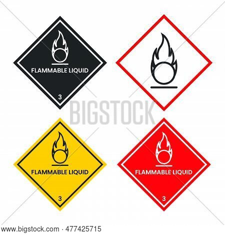 Flammable Liquid 3 Vector & Photo (Free Trial) | Bigstock