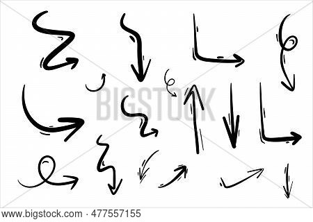 Hand Drawn Arrows. Vector & Photo (Free Trial) | Bigstock