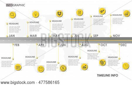 Timeline Roadmap Vector & Photo (Free Trial) | Bigstock