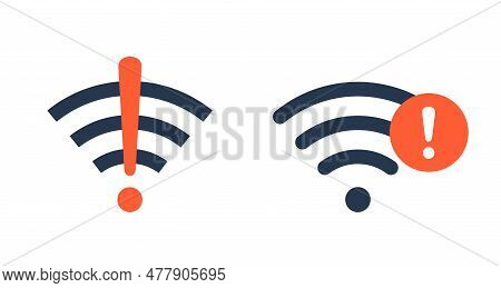 Wifi Bad Connection Vector & Photo (Free Trial) | Bigstock