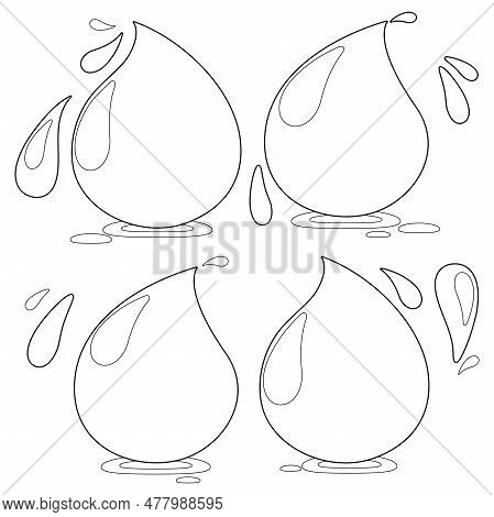 rain drop coloring sheet