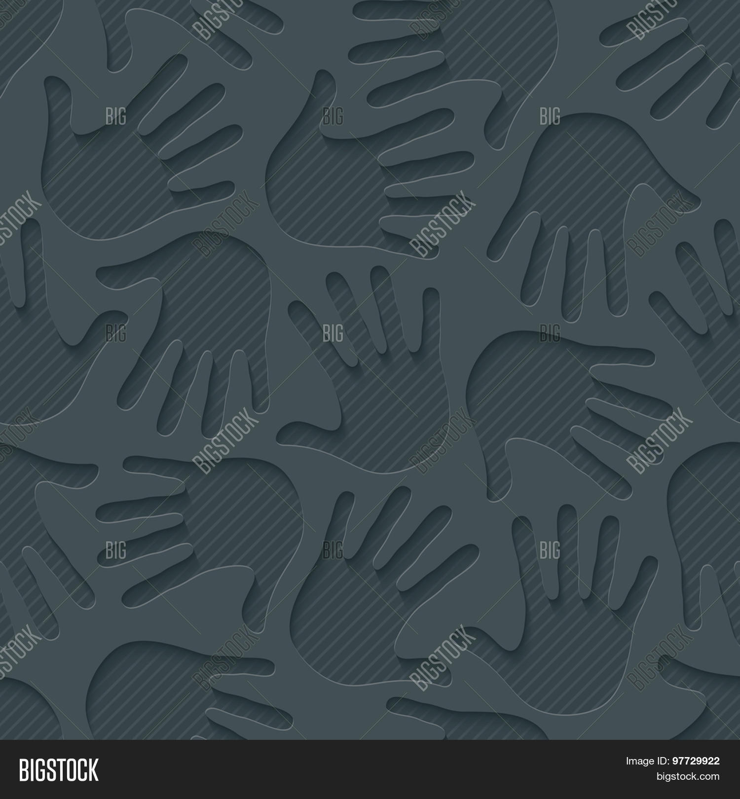 Handprints Wallpaper Vector & Photo (Free Trial) | Bigstock