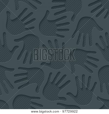 Handprints Wallpaper Vector & Photo (Free Trial) | Bigstock