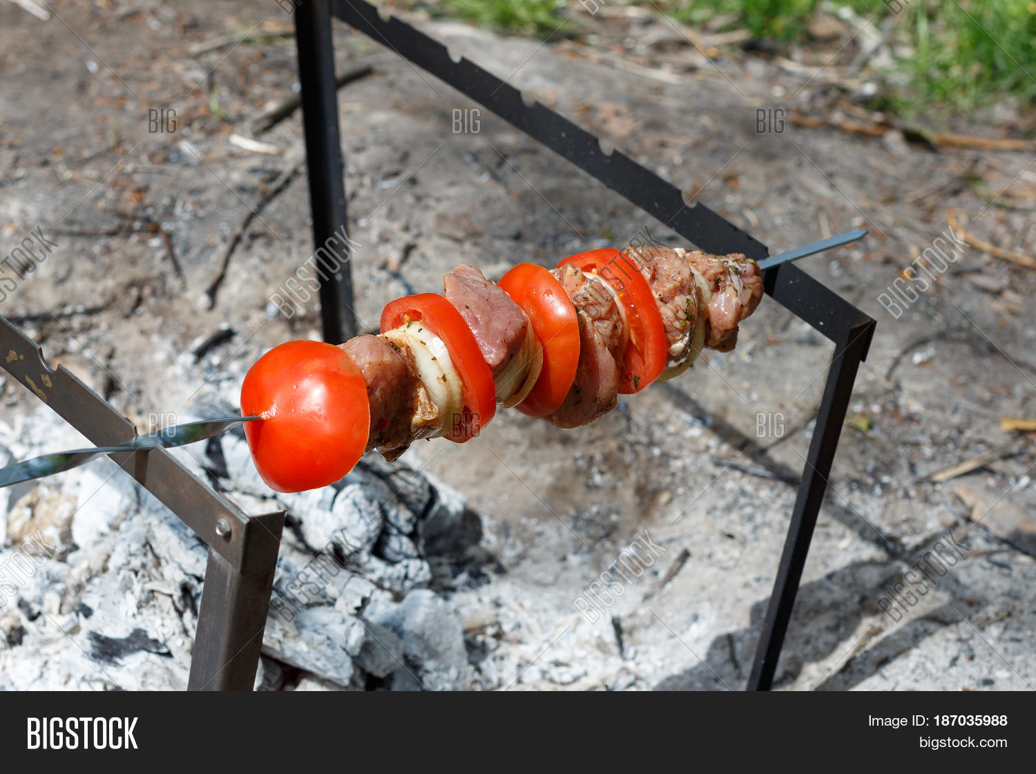 Pork Cooked On Grill. Image & Photo (Free Trial) | Bigstock