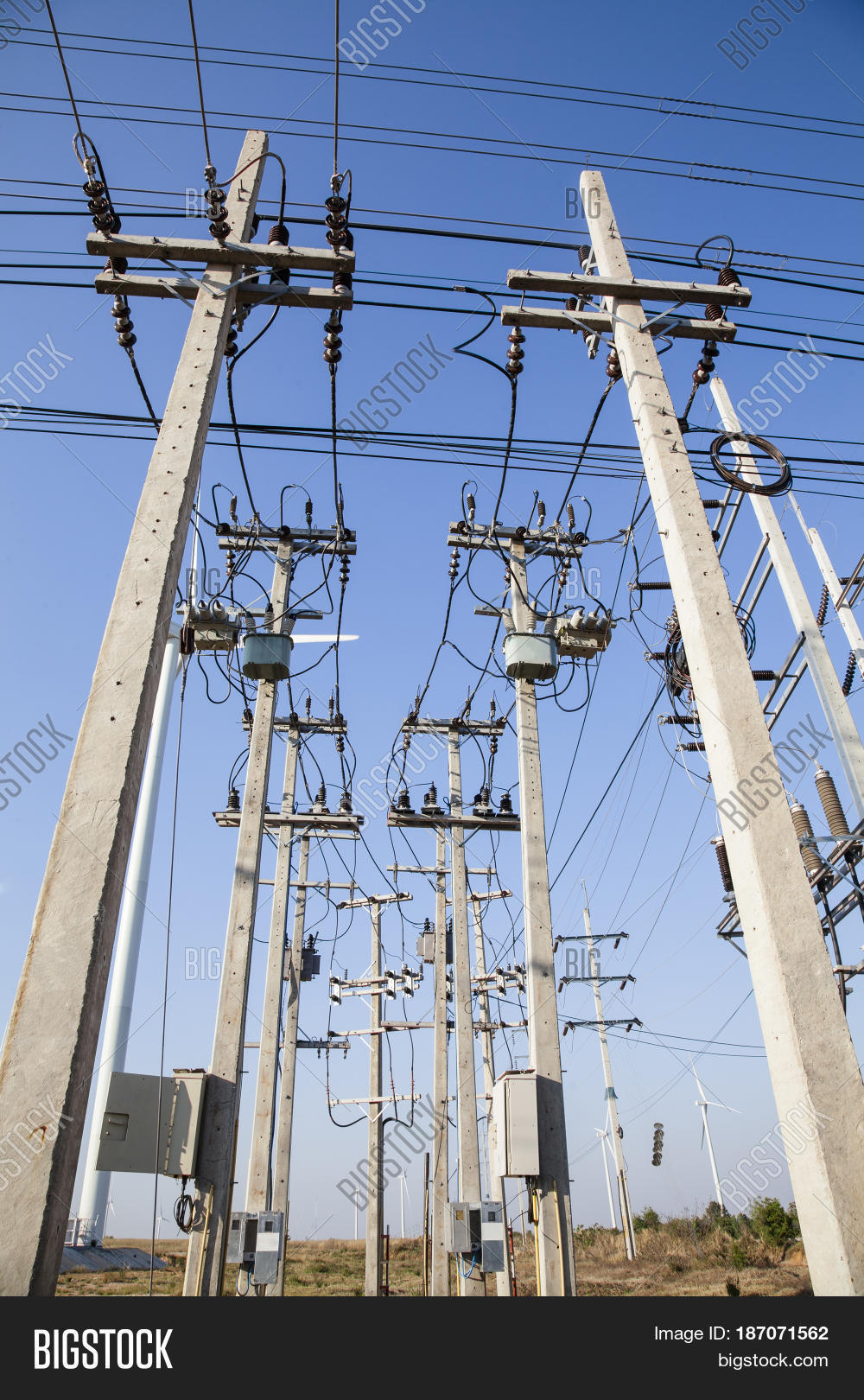Electrical Power Poles Image & Photo (Free Trial) | Bigstock