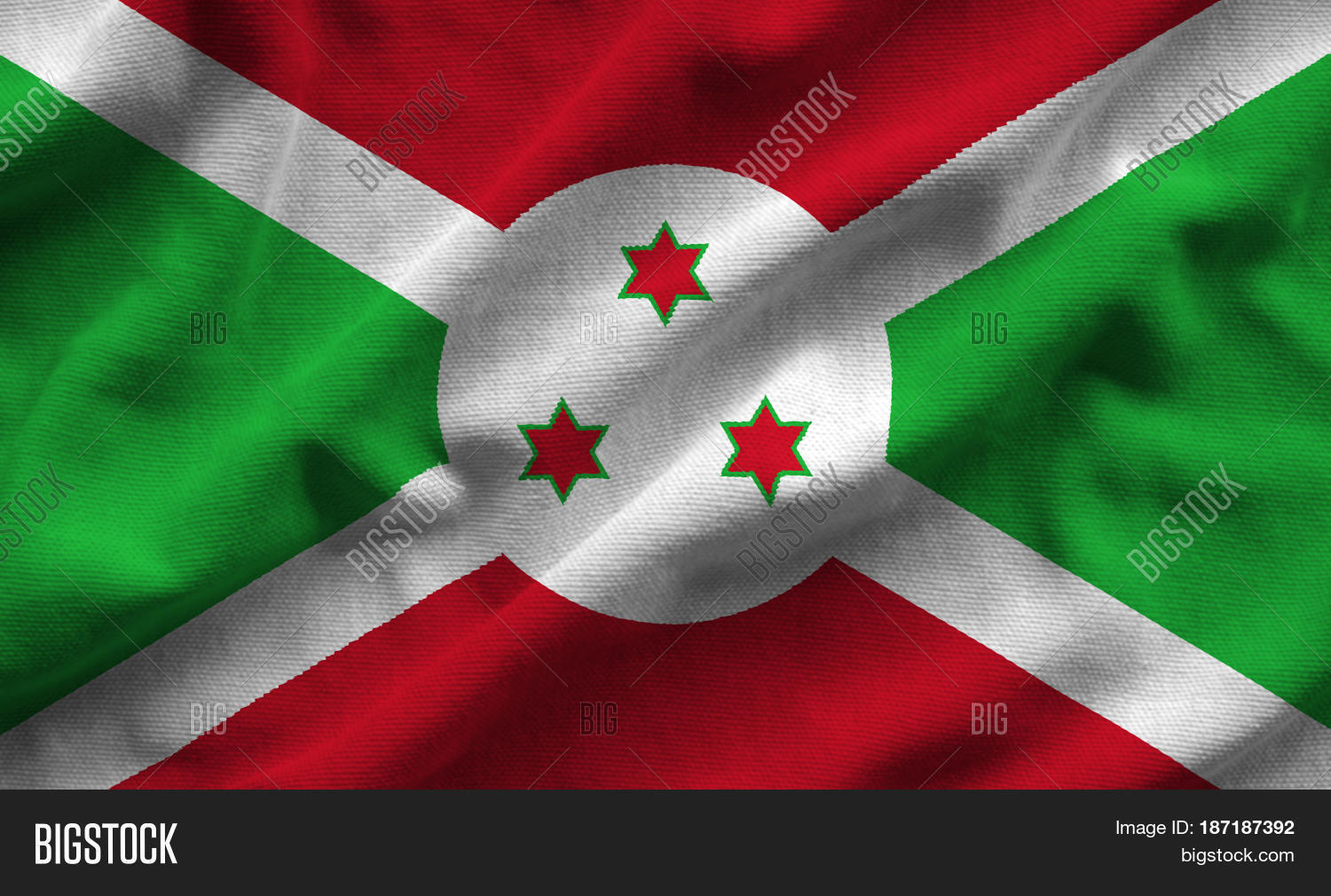 Flag Burundi. Flag Has Image & Photo (Free Trial) | Bigstock