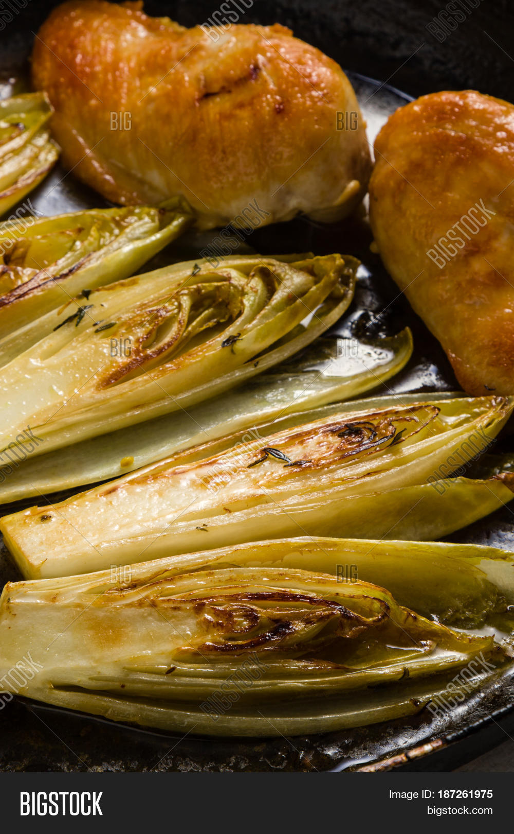 Fried Chicken Chicory Image & Photo (Free Trial) | Bigstock