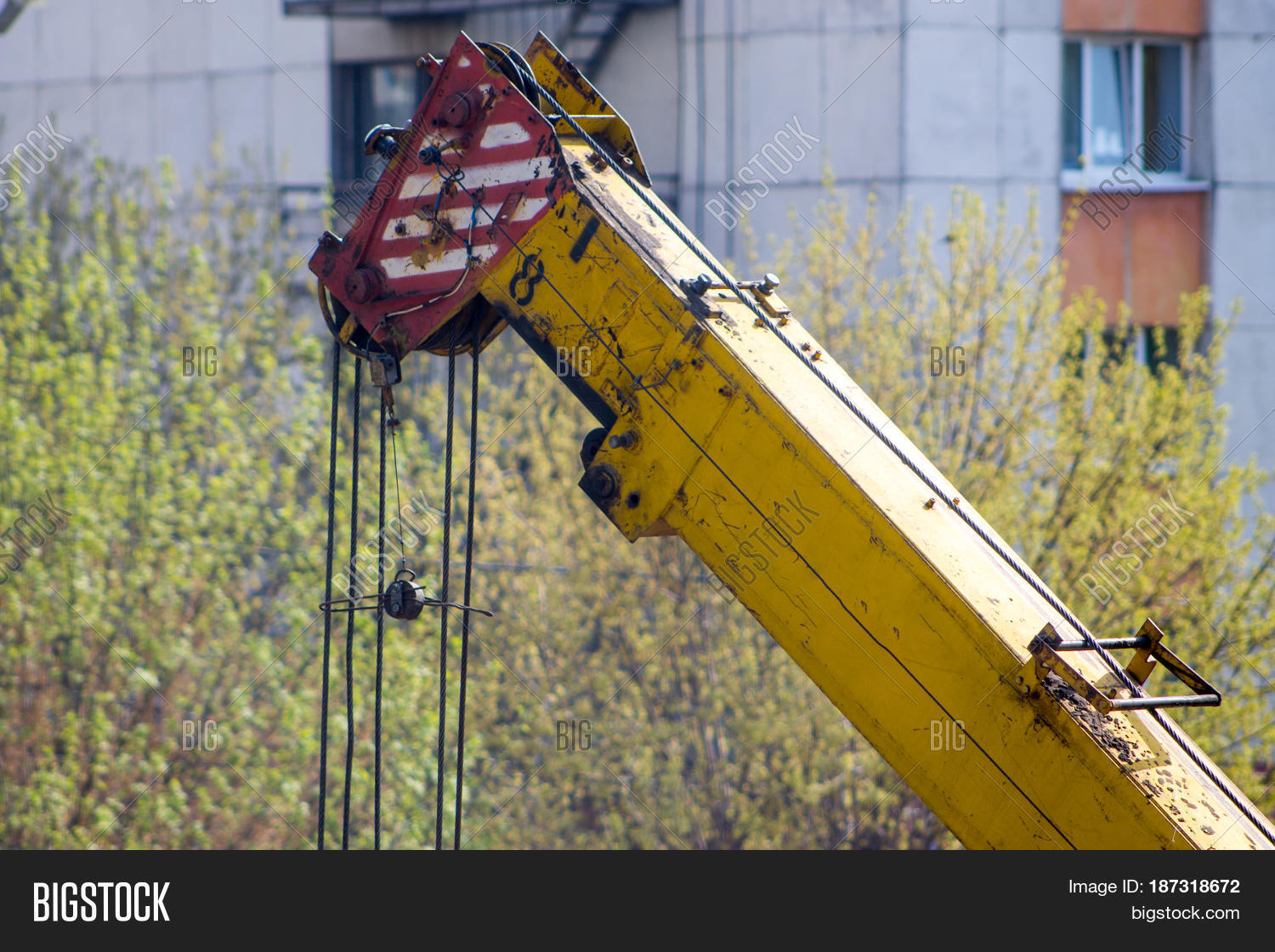 Yellow Boom Crane. Image & Photo (Free Trial) | Bigstock