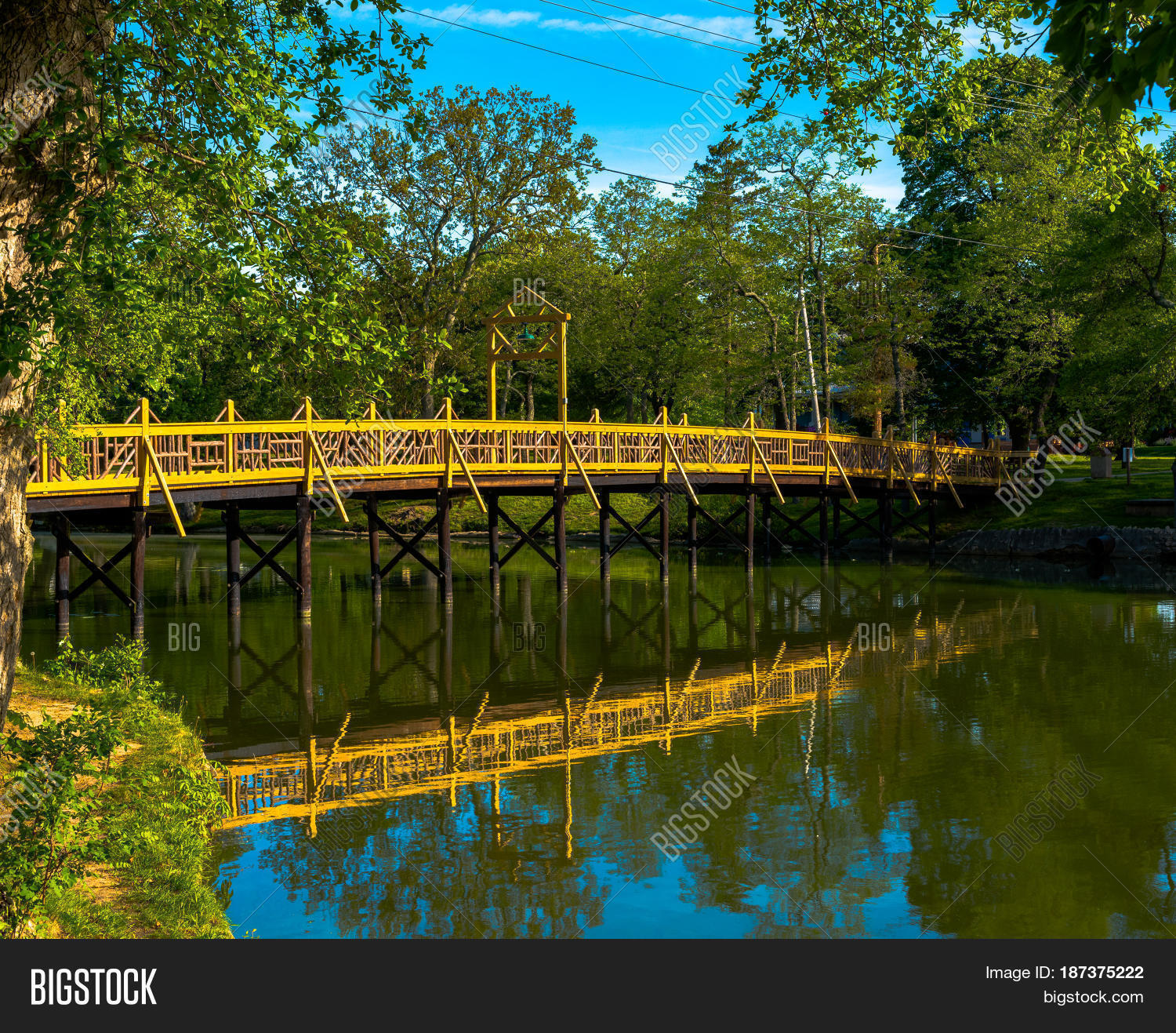 Bridge Over Spring Image & Photo (Free Trial) | Bigstock