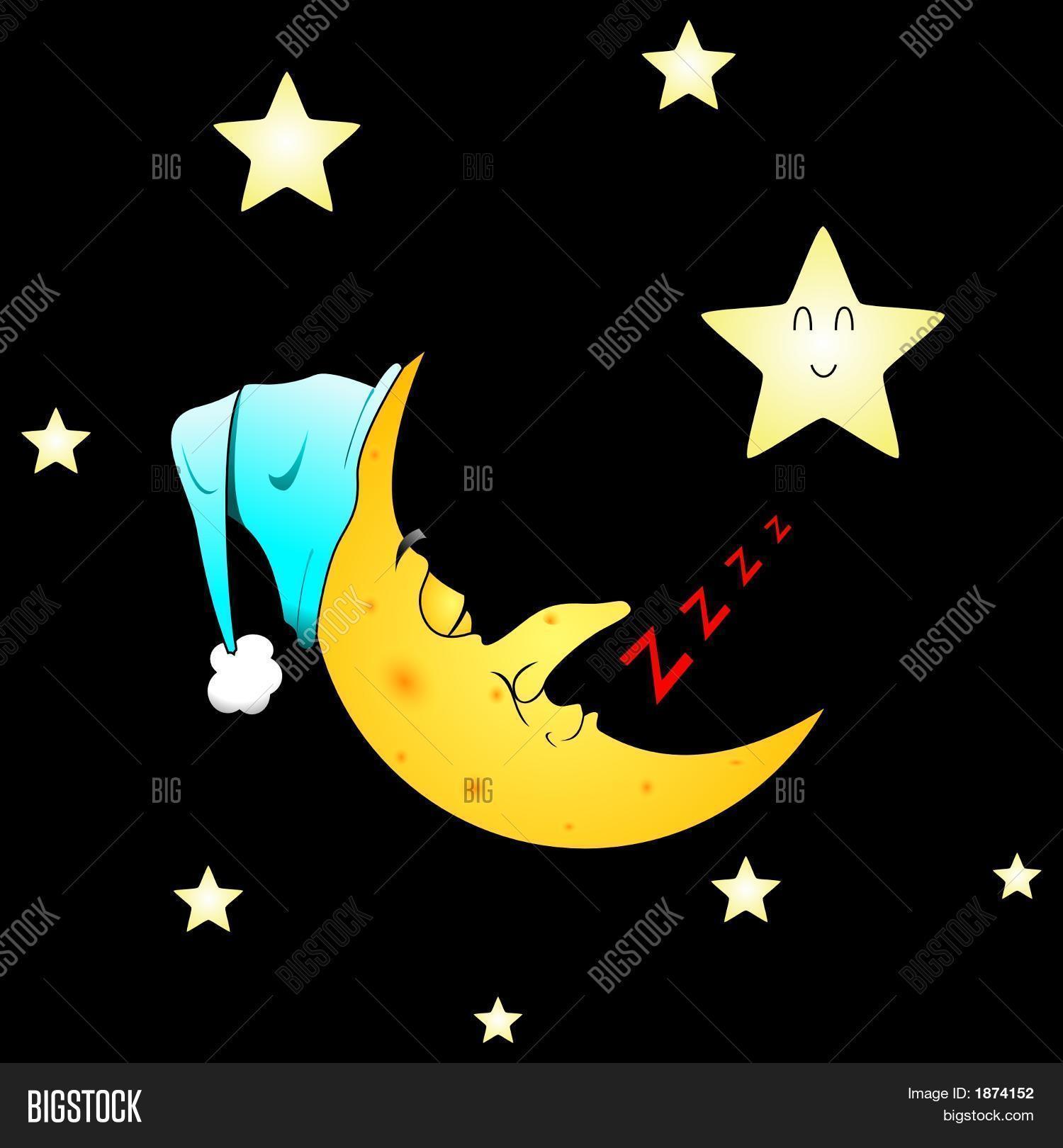 Sleeping Moon Image & Photo (Free Trial) | Bigstock