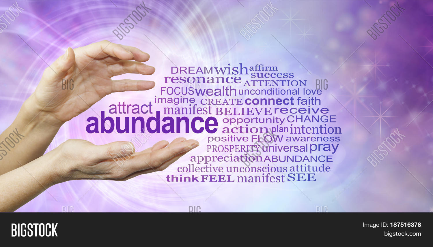 Attract Abundance Word Image & Photo (Free Trial) | Bigstock