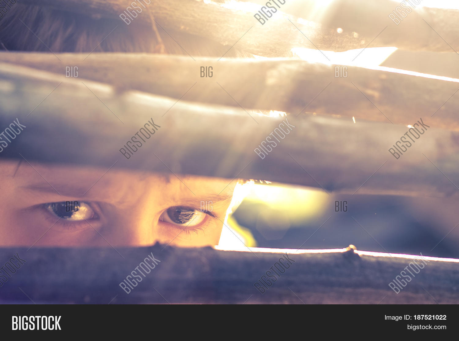 Child Stern Gaze Peeps Image & Photo (Free Trial) | Bigstock