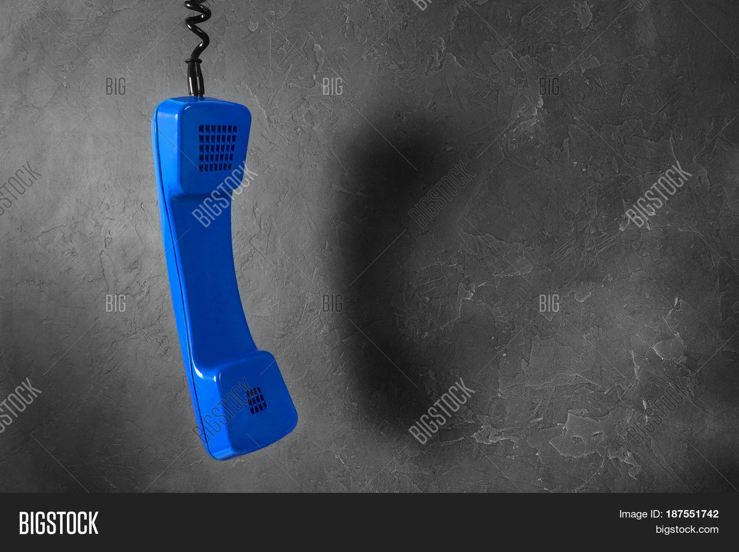 Landline Blue Phone On Image & Photo (Free Trial) | Bigstock