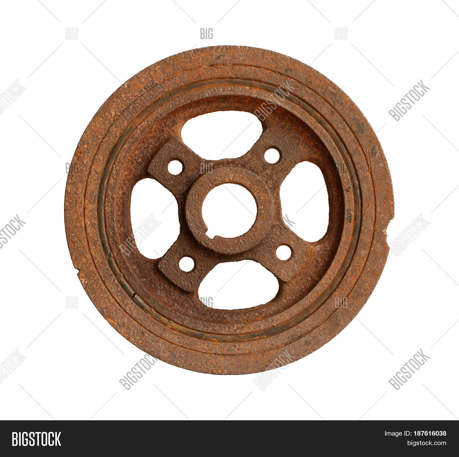 Rusty Engine Pulley Image & Photo (Free Trial) | Bigstock