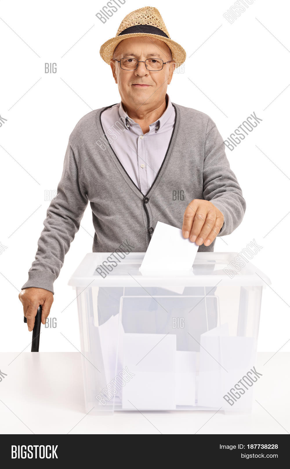Senior Voting Looking Image & Photo (Free Trial) | Bigstock