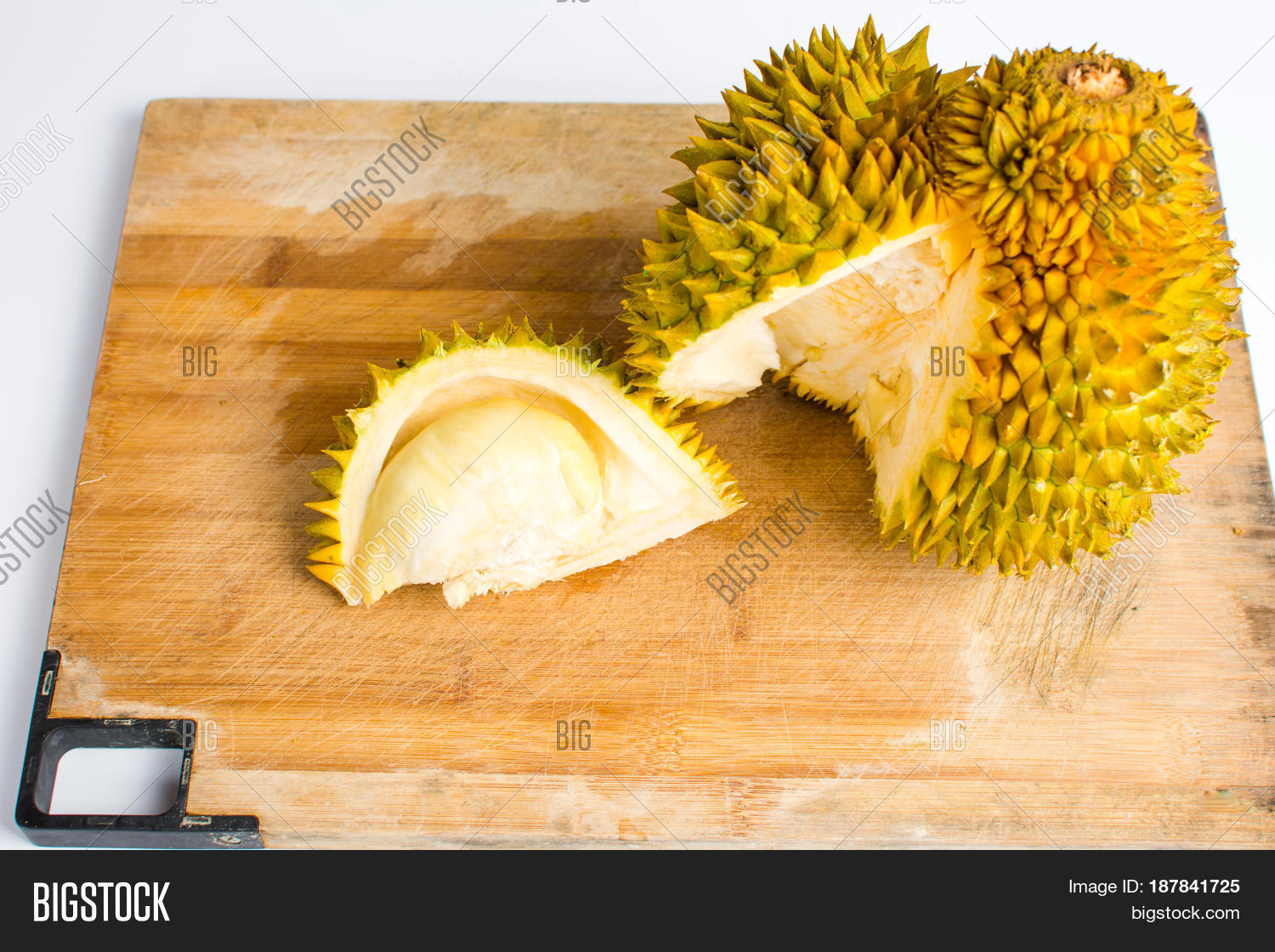 Durian Fruit Slice On Image & Photo (Free Trial) | Bigstock