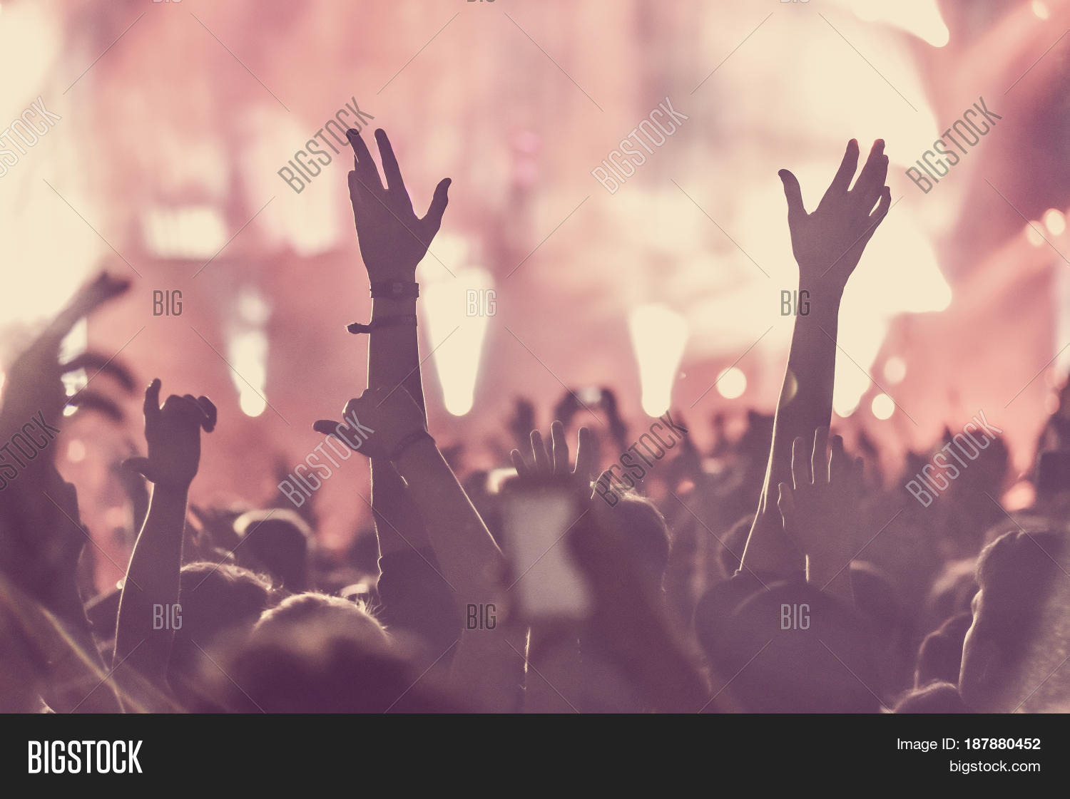Crowd Audience Hands Image & Photo (Free Trial) | Bigstock