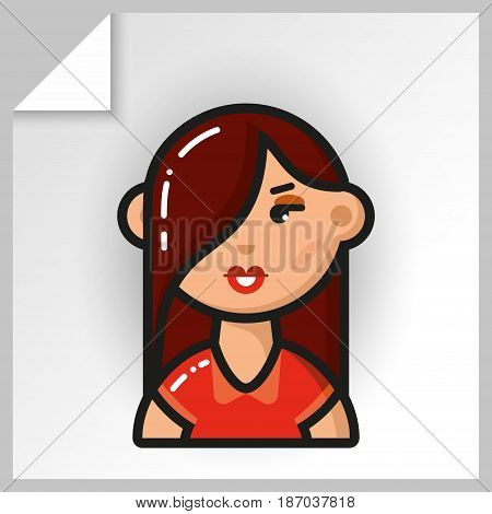 Cartoon Female Vector & Photo (Free Trial) | Bigstock